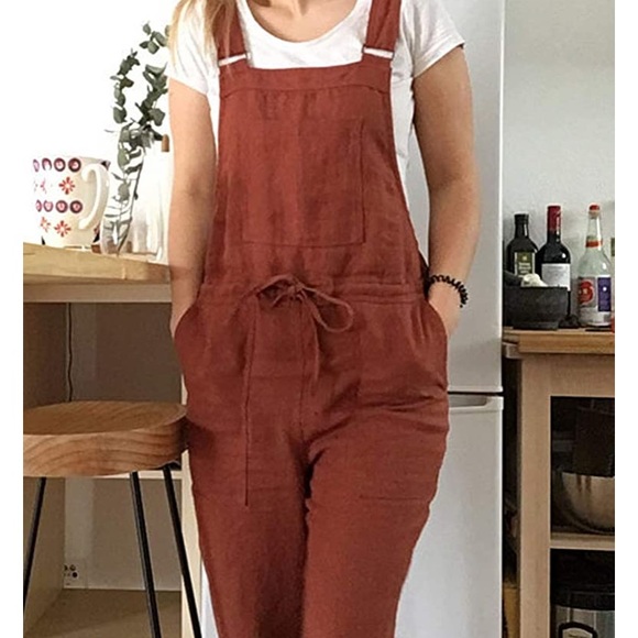 Chic Nation | Jeans | Linen Jumpsuit Overalls | Poshmark